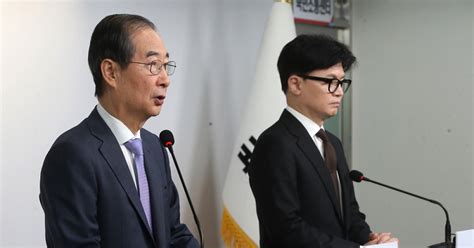 尹 손 떼고 한동훈 한덕수가 국정운영野 임의적 권력이양 위헌