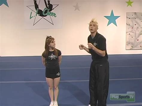 Toe Touch Cheer Stunt