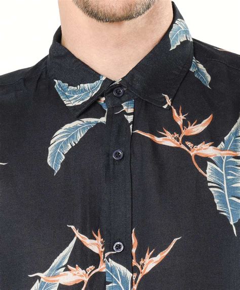 Camisa Hombre Hojas Tricot