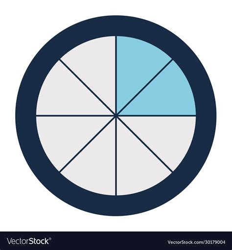 striped loading circle block style icon royalty free vector