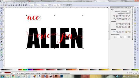 Inkscape Knockout Text Name Signs Name Signs Tech Company Logos Text