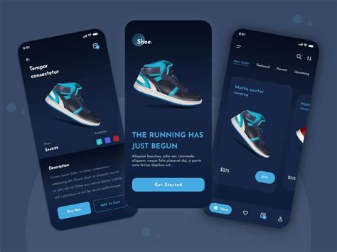 Shoes Ecommerce App Ui Design