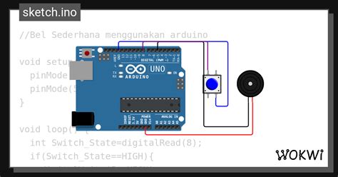 Bel Rumah Sederhana Menggunakan Arduino Copy Wokwi ESP32 STM32