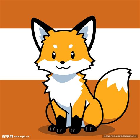 手绘卡通狐狸设计图海报设计广告设计设计图库昵图网