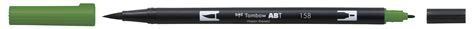 Tombow Dual Brush Pen Dark Olive 158