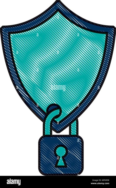 Cyber Protection Padlock Safety Data Digital Stock Vector Image And Art Alamy