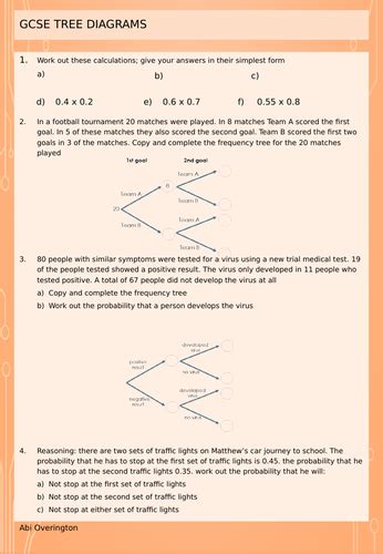 Gcse Probability Teaching Resources