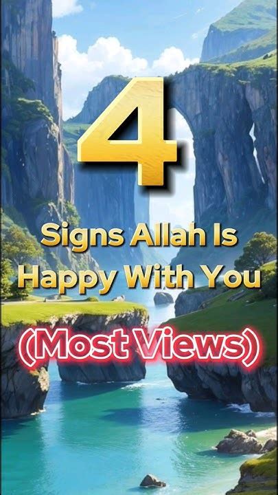 4 Signs Allah Is Happy With You Shorts Ytshorts Islamicstatus