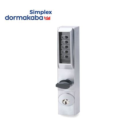 Simplex 3001 Pushbutton Narrow Stile Lock With Thumbturn Optiona