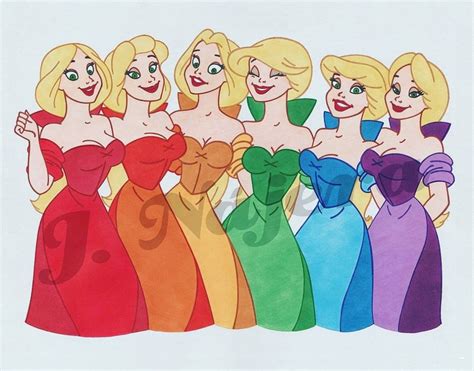 Pride Bimbettes By Greendraco10 On Deviantart Disney Princess Art