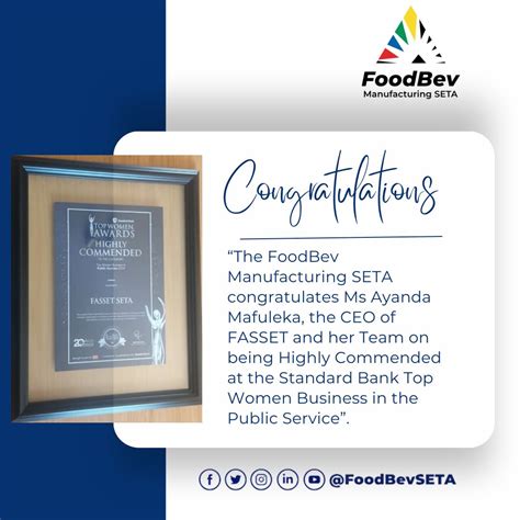 Congratulations Fasset Finance And Accounting Services Seta Foodbev