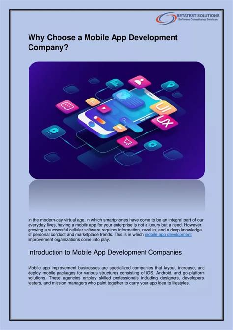 Ppt Why Choose A Mobile App Development Company Powerpoint