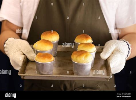 Making Rum Baba Baba Au Rhum Traditional French And Italian Dessert
