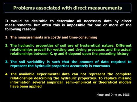 Unsaturated Hydraulic Conductivity Of Soil Ppt