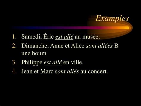 Ppt Le Passé Composé Du Verbe Aller Powerpoint Presentation Free