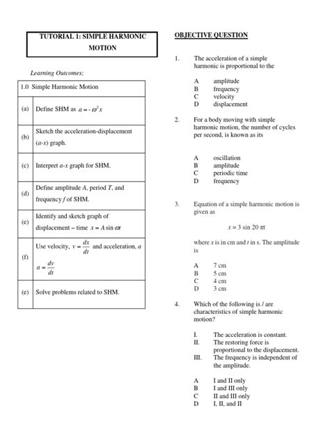Tutorial Chapter 1 Dp024 Shm 21 22 Download Free Pdf
