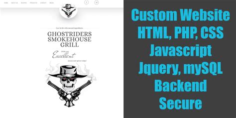 create a custom website for you html css javascript php by clr hc