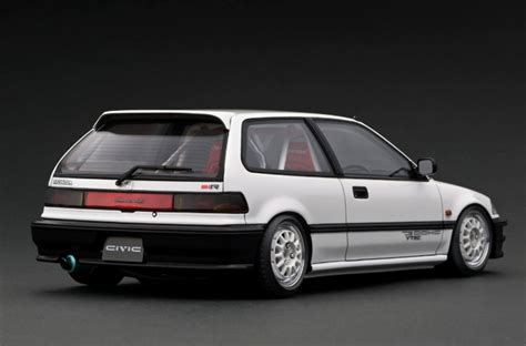 118 Ignition Model Honda Civic Ef9 Sir White Limited 80 Pieces