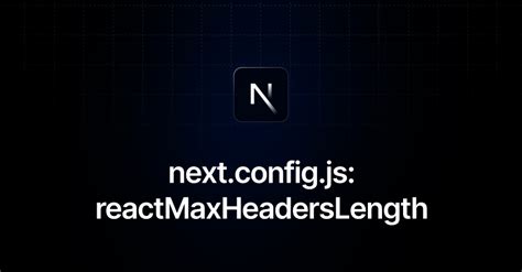 nfig js reactmaxheaderslength next js