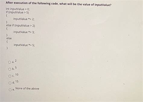 Solved After Execution Of The Following Code What Will Be