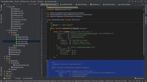Symfony Tutorial Replicating Your Github Profile Youtube