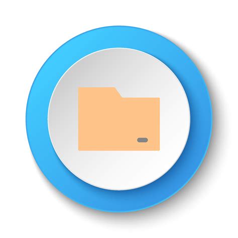 Round Button For Web Icon Folder Button Banner Round Badge Interface For Application