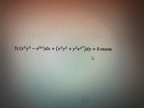 Solved Solve The Following First Order Diferential Equations Chegg