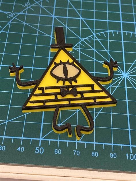 Бесплатный Stl файл Bill Cipher Eye White・3d печатный объект для