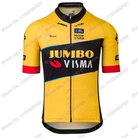 Maillot de Cyclisme Jumbo Visma France Tour 2023 pour homme Vêtements