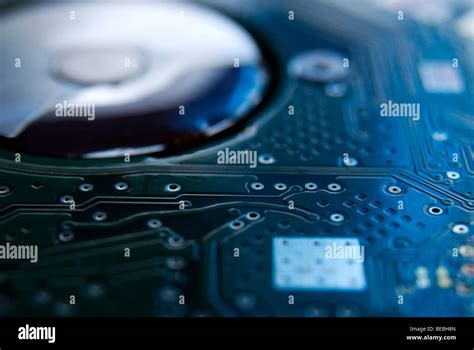 Extreme Close Up Of A Computer Hard Disk Stock Photo Alamy
