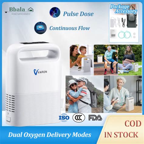 Varon Portable Oxygen Concentrator With Dual Modes And Clean Oxygen Convenient And Reliable