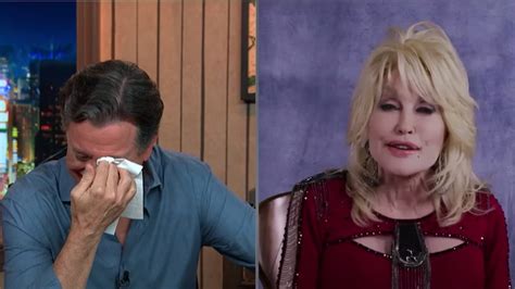 Dolly Parton Brings Colbert To Tears With Impromptu Performance