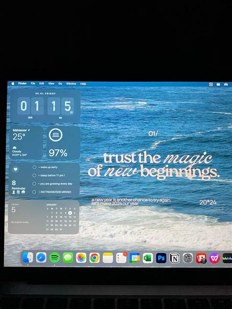Macbook Macos Sonoma Widget Desktop Preview
