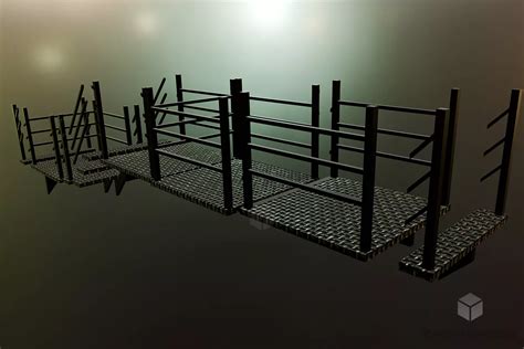 Modular Staircase Structure Free 3d Model Blend C4d Dae Fbx