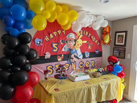 Pokémon Birthday Decoration Ideas Pokemon Birthday Pokemon Birthday