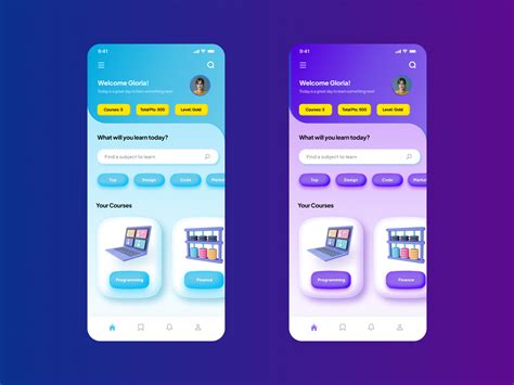 Educational App Ui Design Claymorphism By Humaa A On Dribbble