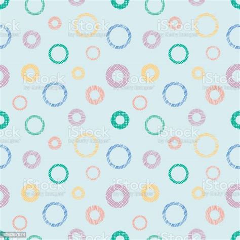 손 원형 파스텔 끝 없는 배경을 원활한 벡터 기하학 패턴 질감된 기하학적 그림 그려 그래픽 일러스트 레이 션 배치 배경 커버 표면 인쇄 고풍스런에 대한 스톡 벡터 아트 및