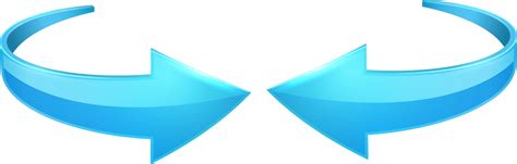 Flechas Curvas Brillantes 3d Azules 11356682 Png