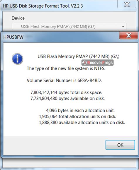 Hp Usb Disk Storage Format Tool скачать бесплатно