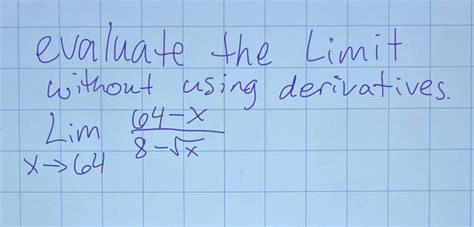 Solved Evaluate The Limit Without Using