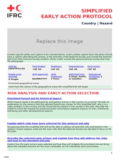 Updated Simplified Eap Template Pdf Emergency Management Disaster
