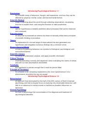 Psyc 1000 Study Notes Pdf Introducing Psychological Science 1 1