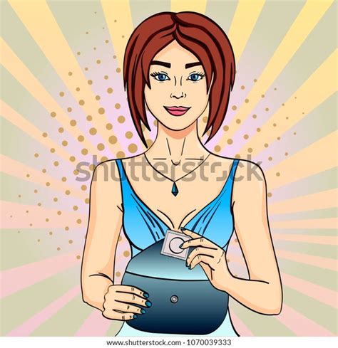 Pop Art Retro Vector Woman Getting Stock Vector Royalty Free