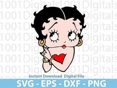 Betty Boop Svg Betty Boop Head Cute Boop Svg Betty Boop Clipart Cut