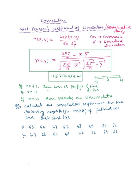 maths 4 9th lecture correlation pdf