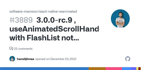300 Rc9 Useanimatedscrollhandler With Flashlist Not Working · Issue 3889 · Software