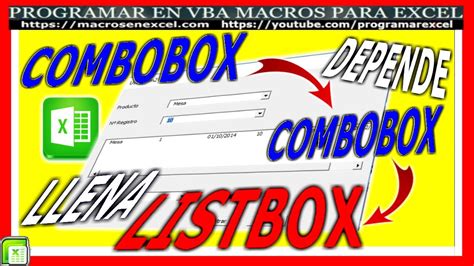 134 COMBOBOX Depende De OTRO COMBOBOX Y LLena LISTBOX En EXCEL