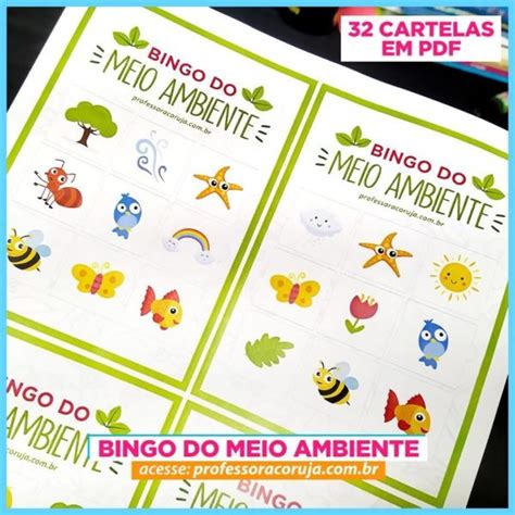 Bingo Do Meio Ambiente Professora Coruja