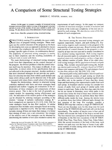Structural Testing Strategies Download Free Pdf Control Flow