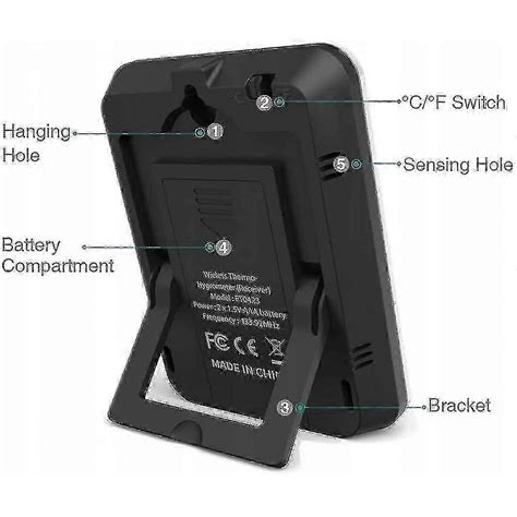 Wireless Thermometer Hygrometer Outdoor White Indoor Fruugo Uk